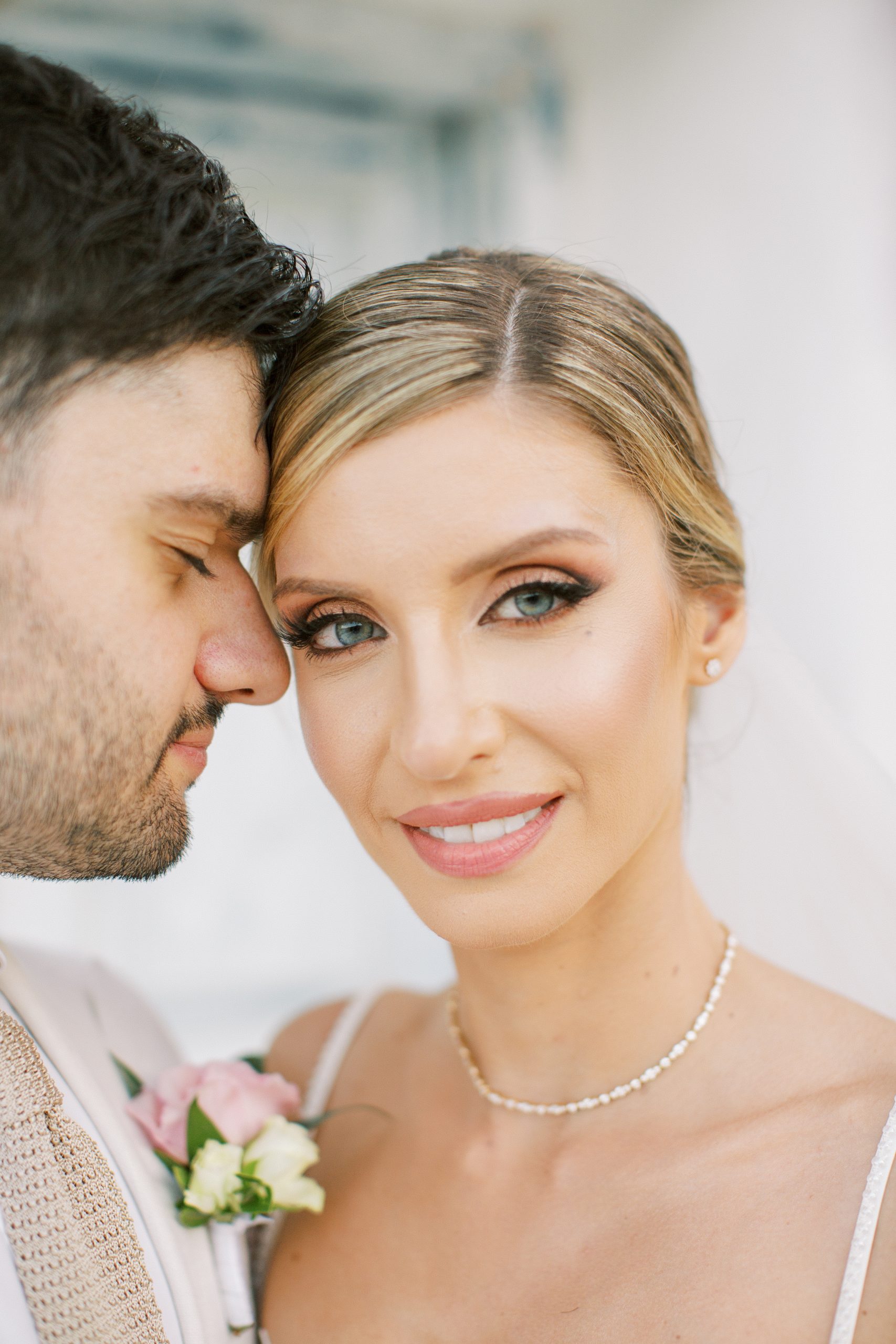 Romantic Pink Wedding at Gallery, Island Art and Taste - VICKY GALATA